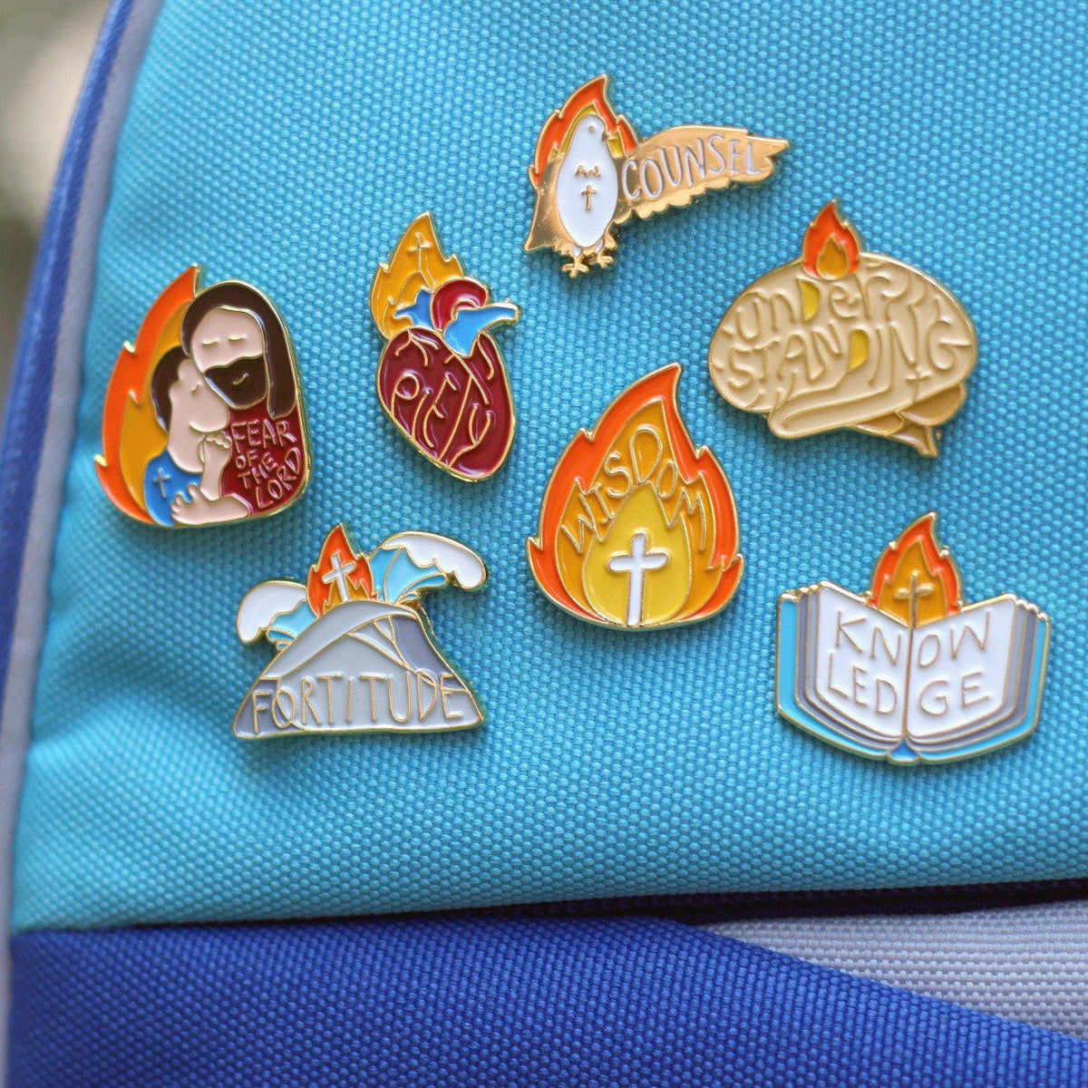 Gifts of the Holy Spirit Enamel Pin – Parables